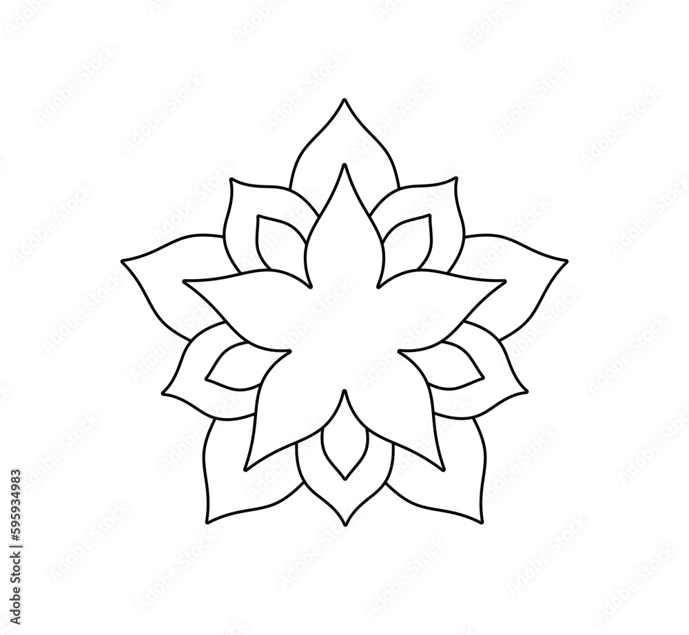 Five Petal Flower Shape