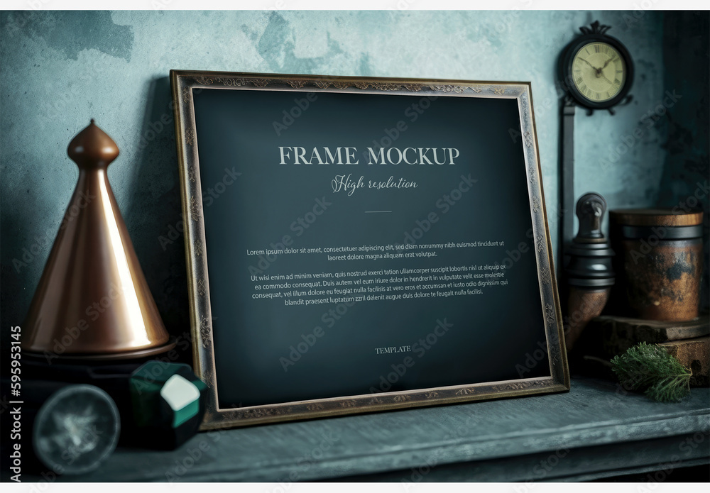 Enhance Your Home Decor With A Stylish Picture Frame, Clock, And Candle ...