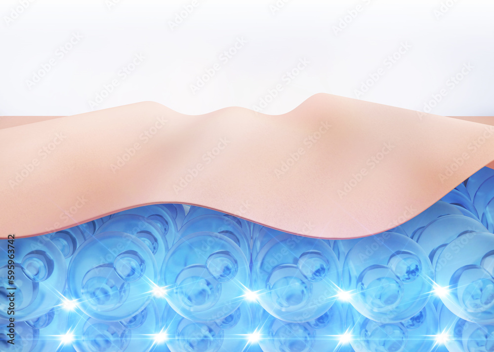 Skin rejuvenation, skin cell, Skin Repair, collagen serum, 3D ...