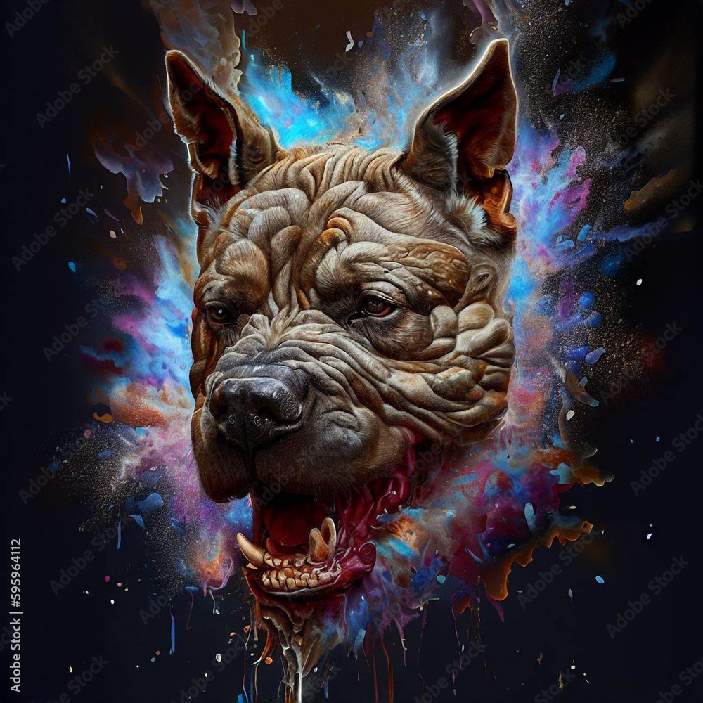 Exploded kangal dog by Nychos high detailed hyper realistic Generative ...