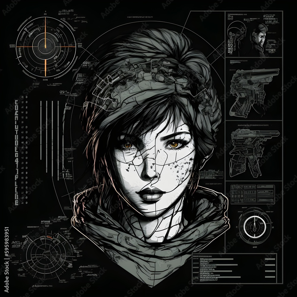 icon set hud reticles waypoint marker User interface line art pen ...