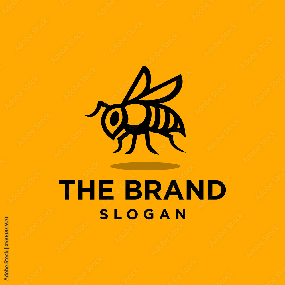 bee line icon logo vector design, modern logo pictogram design of ...