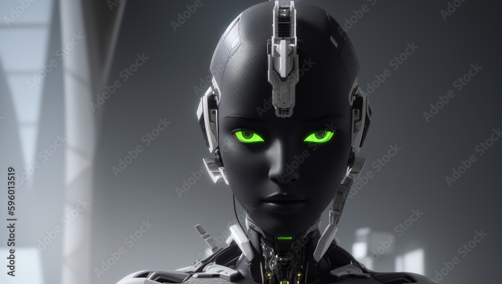 A smart robot of the future with a unique structure Genarative AI Stock ...