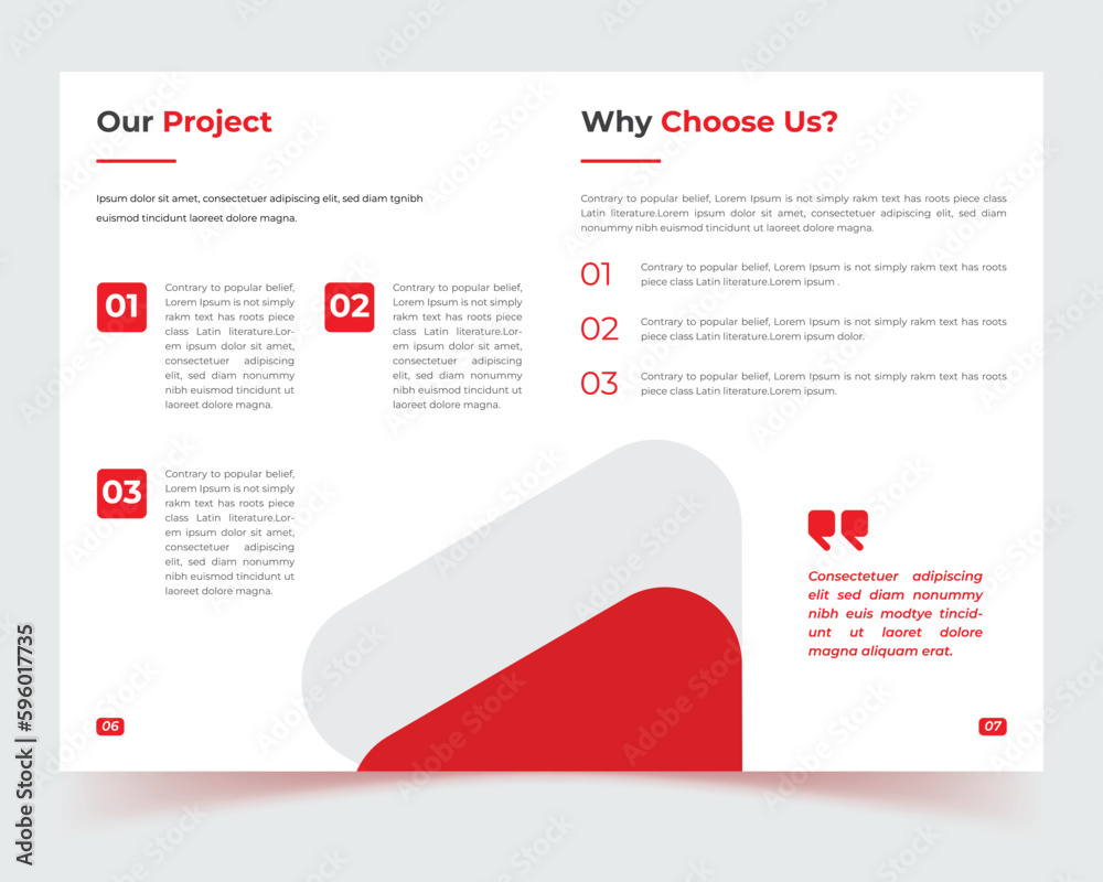template layout design for company profile, brochures, presentations ...