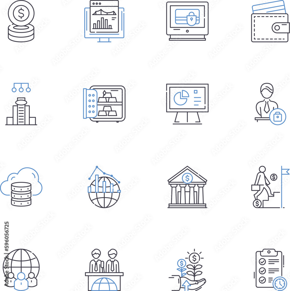 Artificial intelligence line icons collection. Automation, Robotics ... Artificial intelligence line icons collection. Automation, Robotics ...