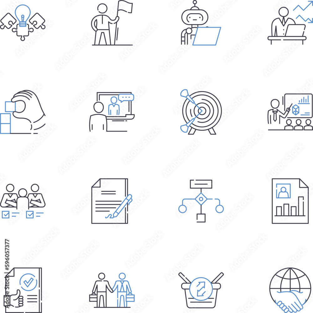 Performance measurement line icons collection. Benchmarking, Metrics ... Performance measurement line icons collection. Benchmarking, Metrics ...