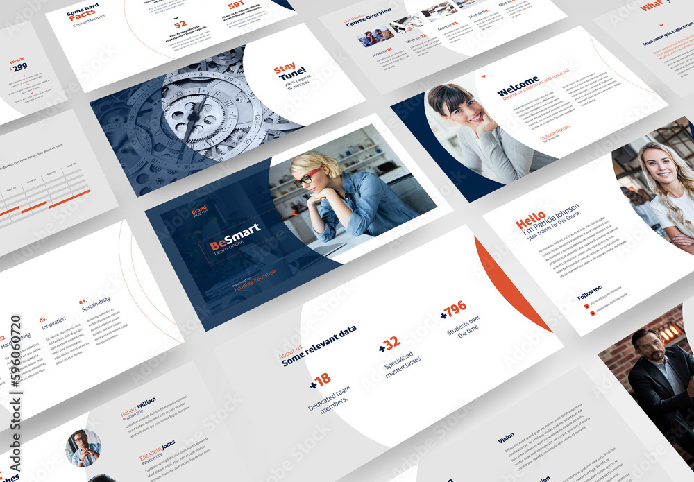 Online Learning Presentation for Course Creators with Blue and Orange ...