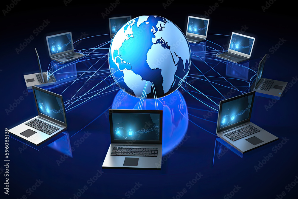 Global computer network, internet, connectivity, wifi, cybersecurity ...