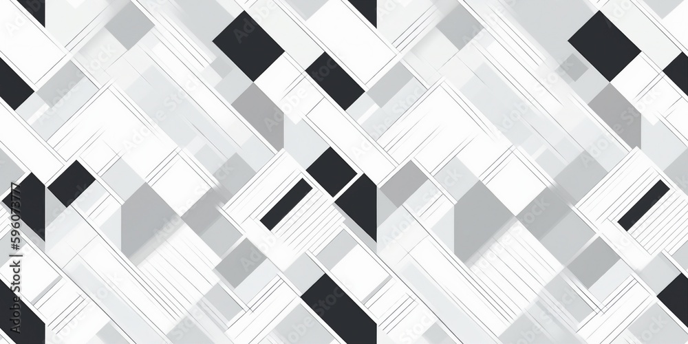 With its clean white background and bold, angular lines, this image ...