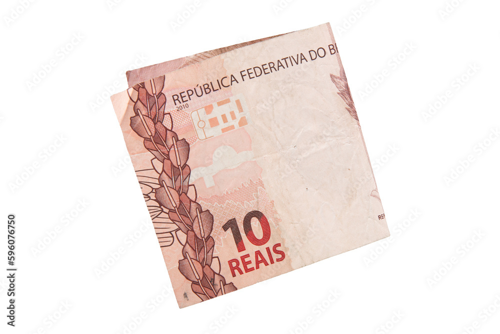 Note of ten Brazilian Reais. png transparent background Stock Photo ...