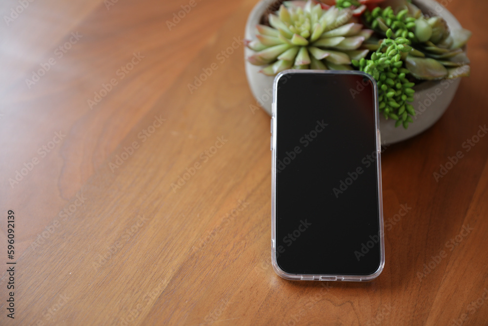 An empty black phone screen mock-up symbolizes the potential for ...
