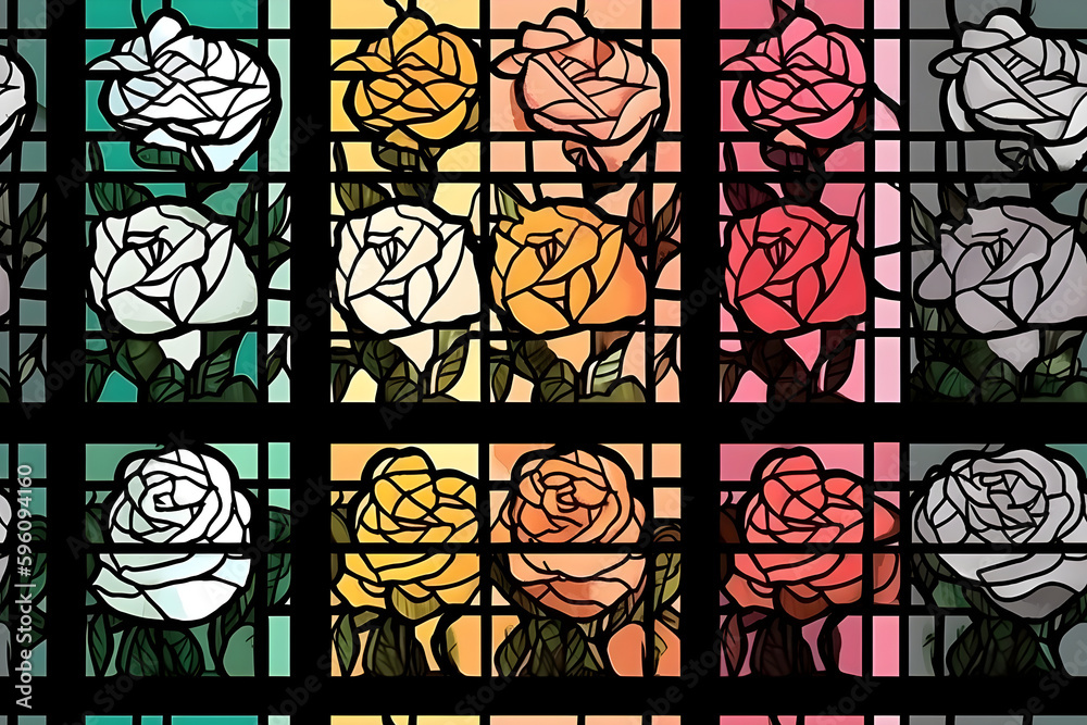 Rose pattern Stock Illustration | Adobe Stock