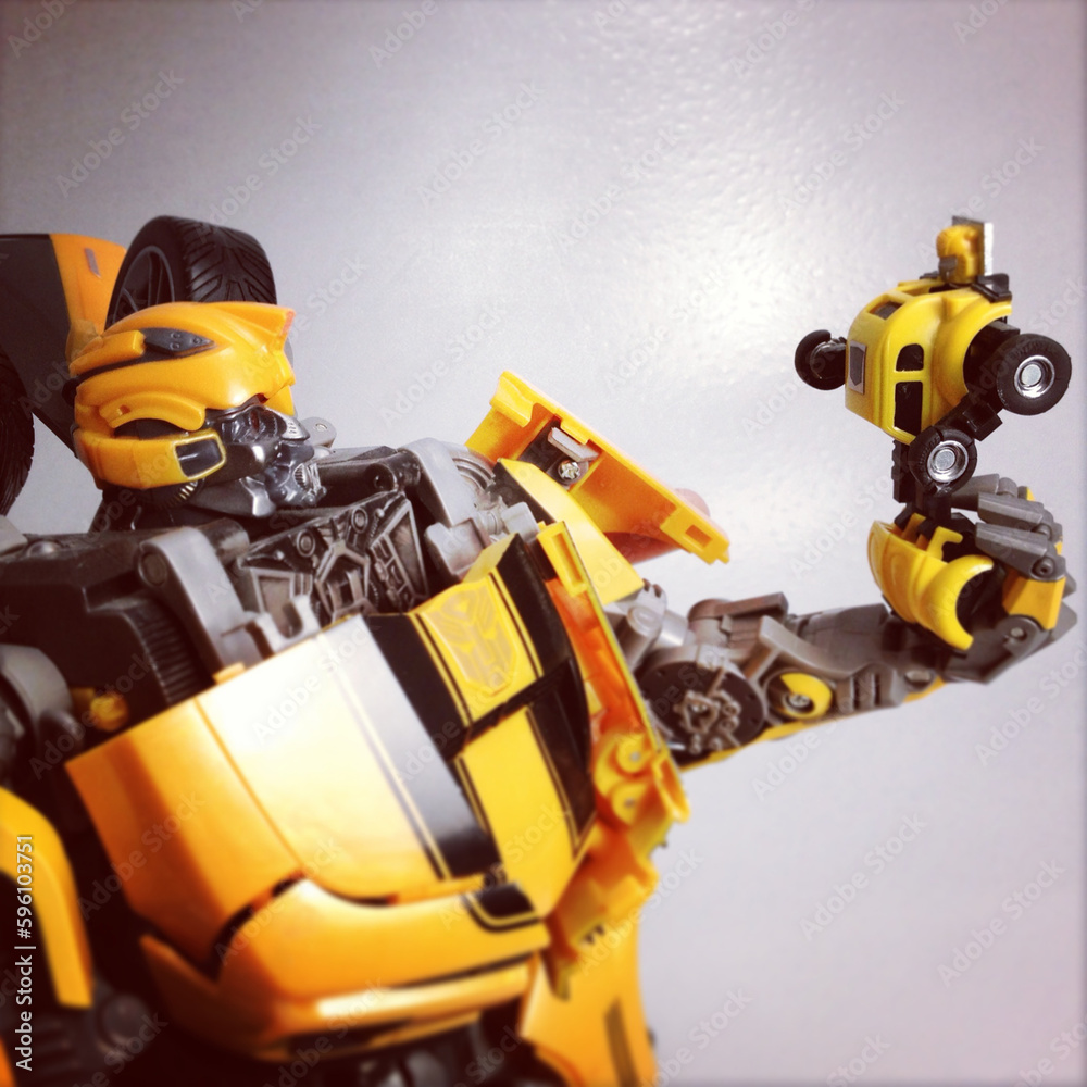 NEW YORK USA, NOV 11 2016: Modern Bumblebee Transformer Chevy Camaro ...