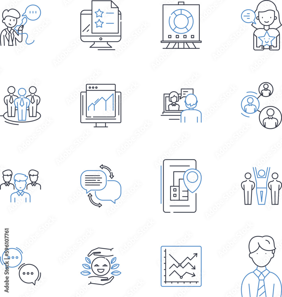 Commercial fusion line icons collection. Reactor, Fusion, Energy, Power ...