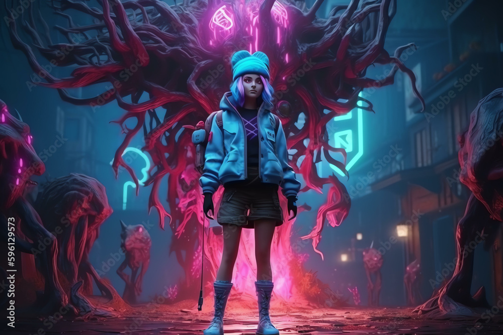 Cartoon Terrifying 3D Monster Backgrounds for Your Horror Game ...