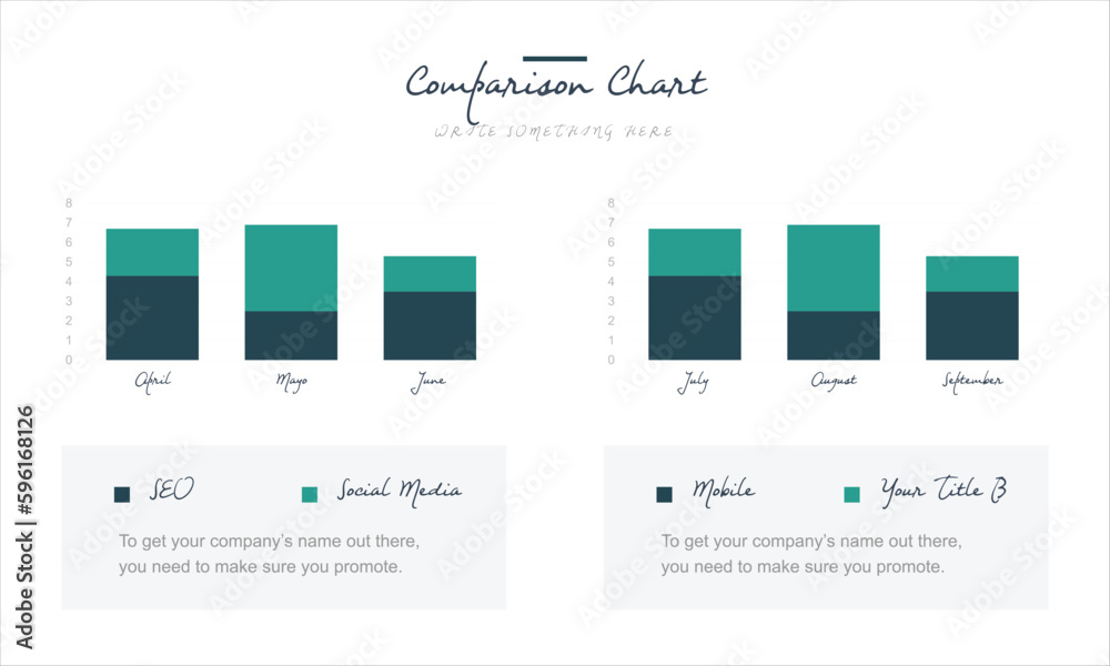 Comparison infographic. Bar graphs with compare description. Comparing ...