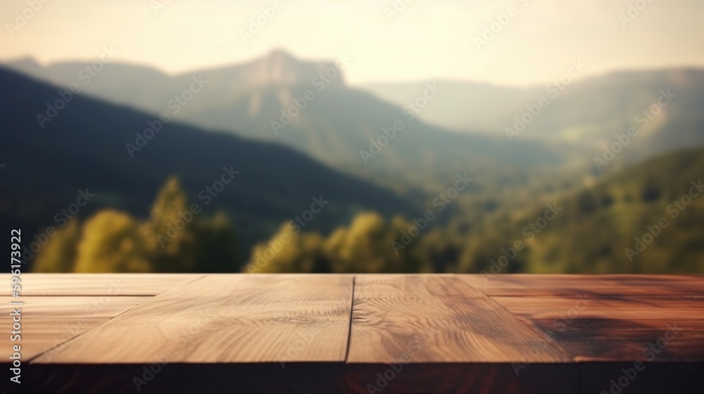 Empty wooden table for product display background, banner and product ...