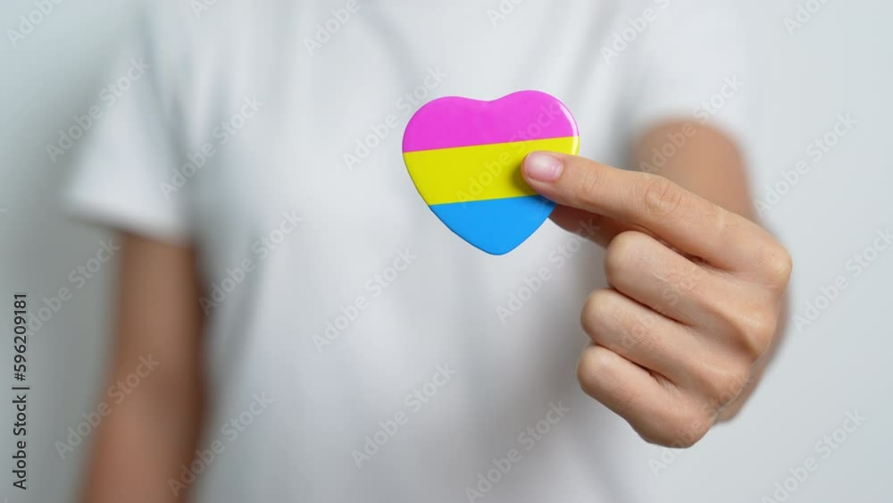 Video Stock Pansexual Pride Day And Lgbt Pride Month Concept Hand