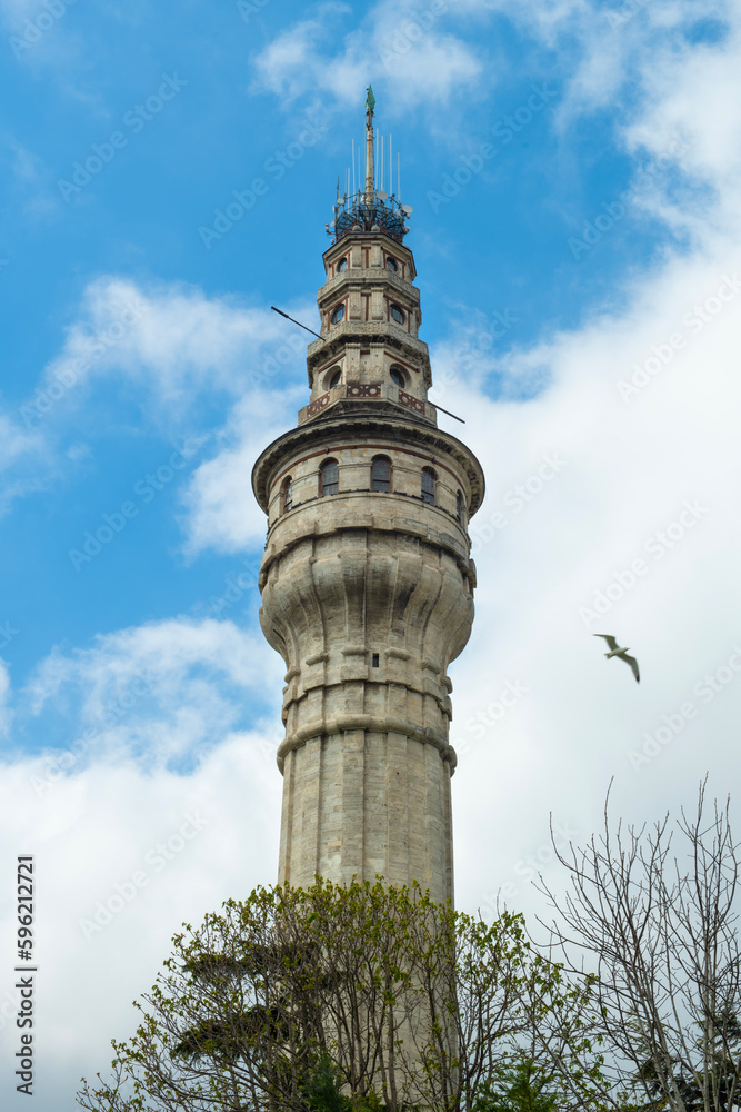 Ancient Medieval Fire Tower (Turkish: Yangın Kulesi) of Istanbul ...