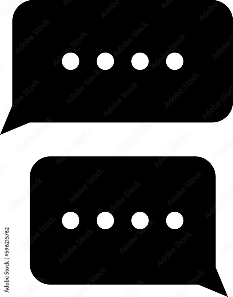 dialogue icon Stock Vector | Adobe Stock