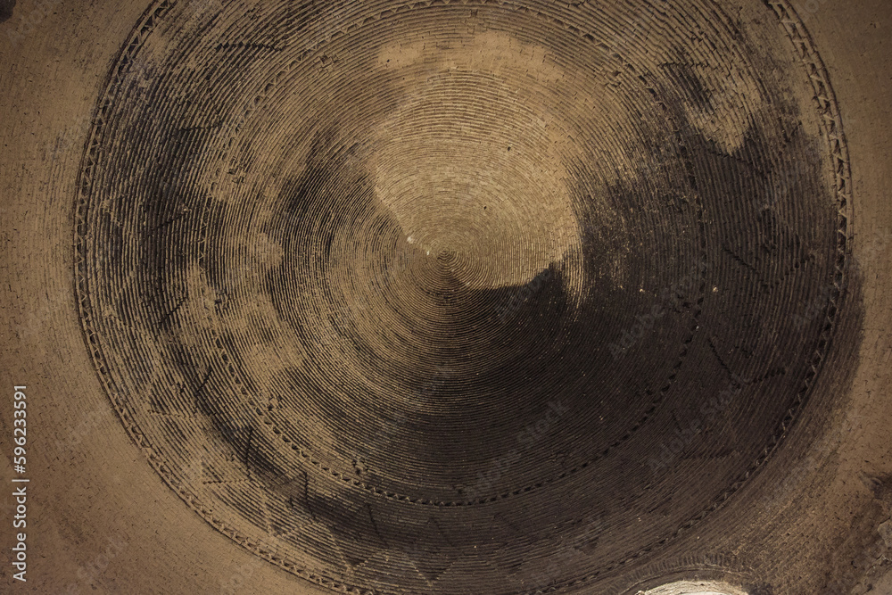 Inside the historic ice house called Yakhchal in Kashan city, Iran ...