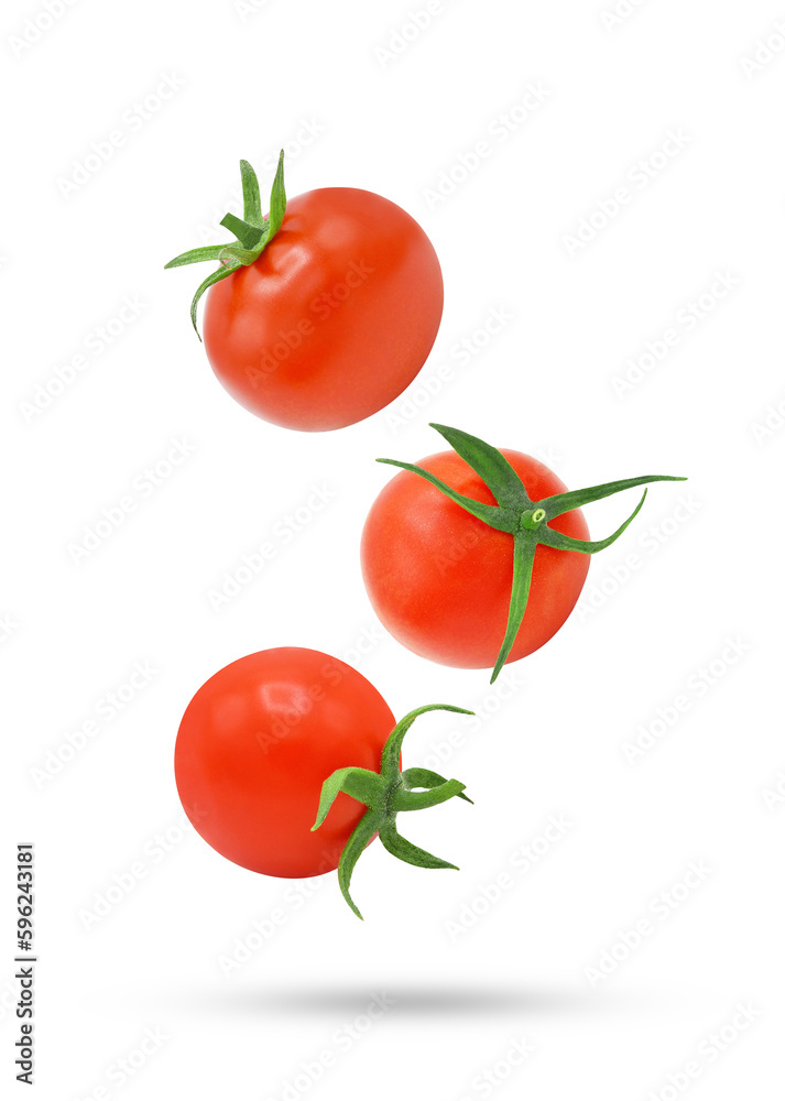 Whole Tomato falling in the air isolated on transparent background. PNG ...