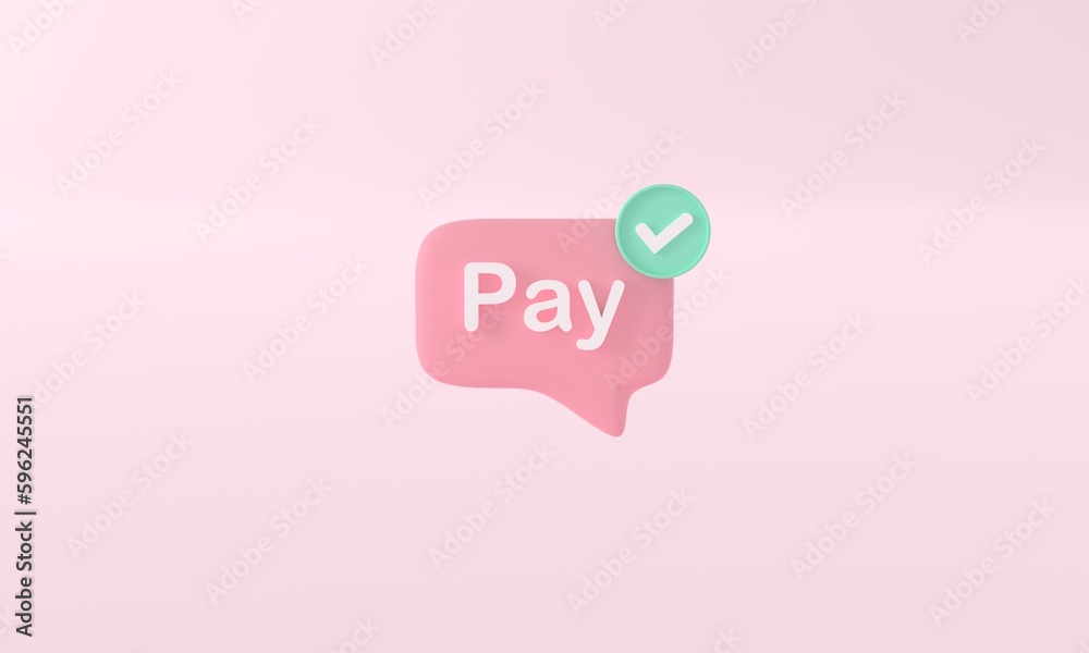 minimal pastel easy contactless payment icon. concept of global ...