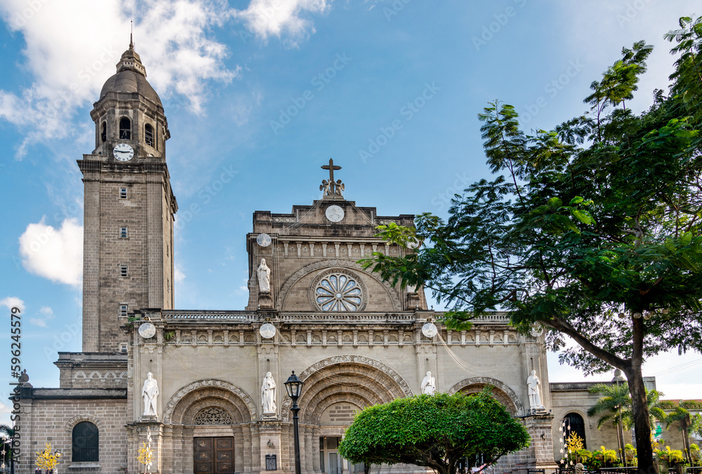 Manila Cathedral exterior, Intramuros,old city of Manila,The ...