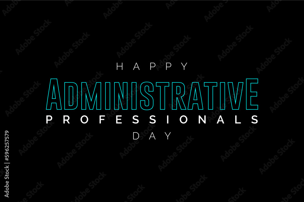 Administrative Professionals Day, Secretaries Day or Admin Day. Holiday ...