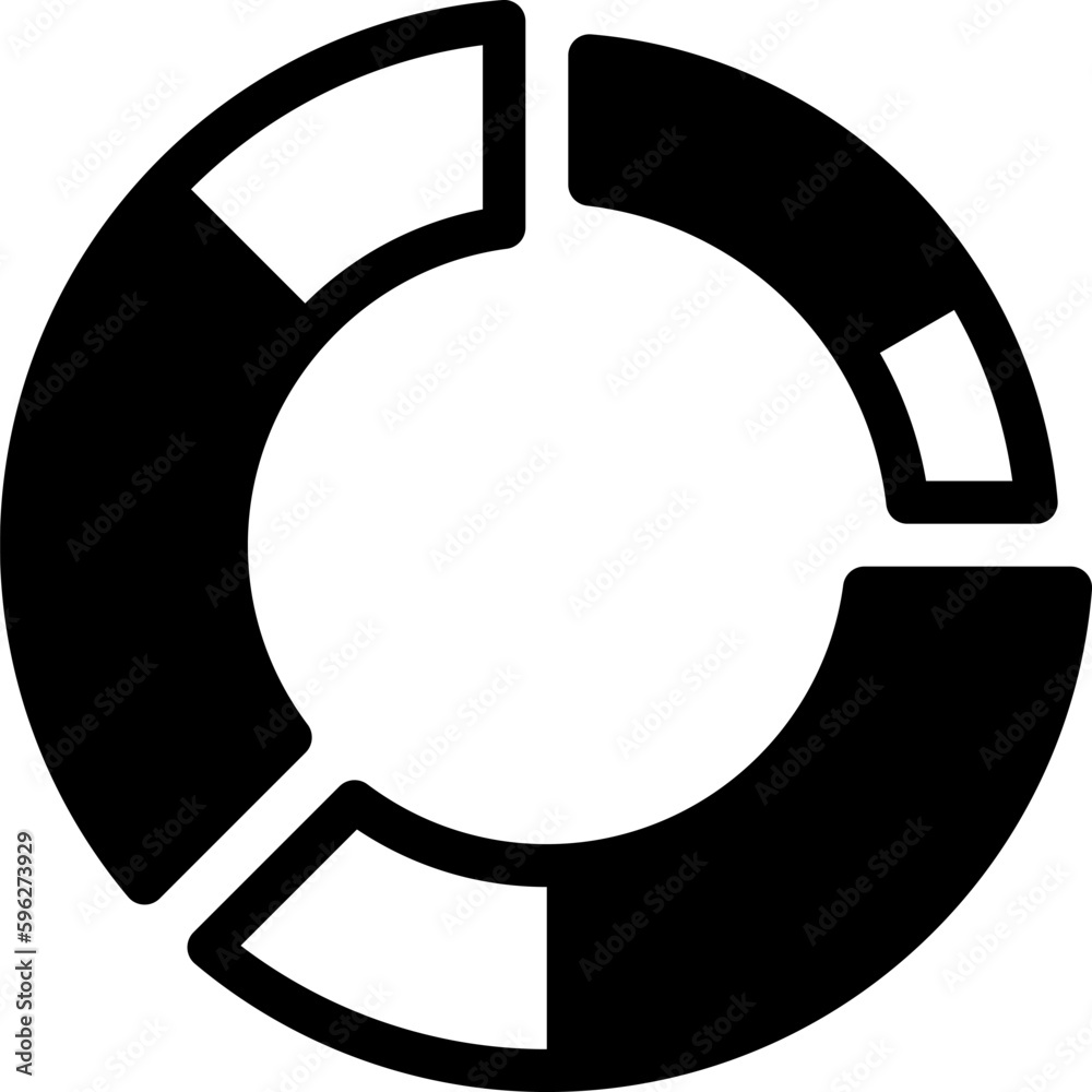 Transparent Pie Chart icon. Pie Chart isolated on transparent ...