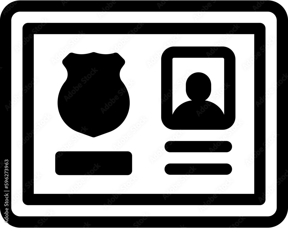 Transparent Id Card icon. Id Card isolated on transparent background ...