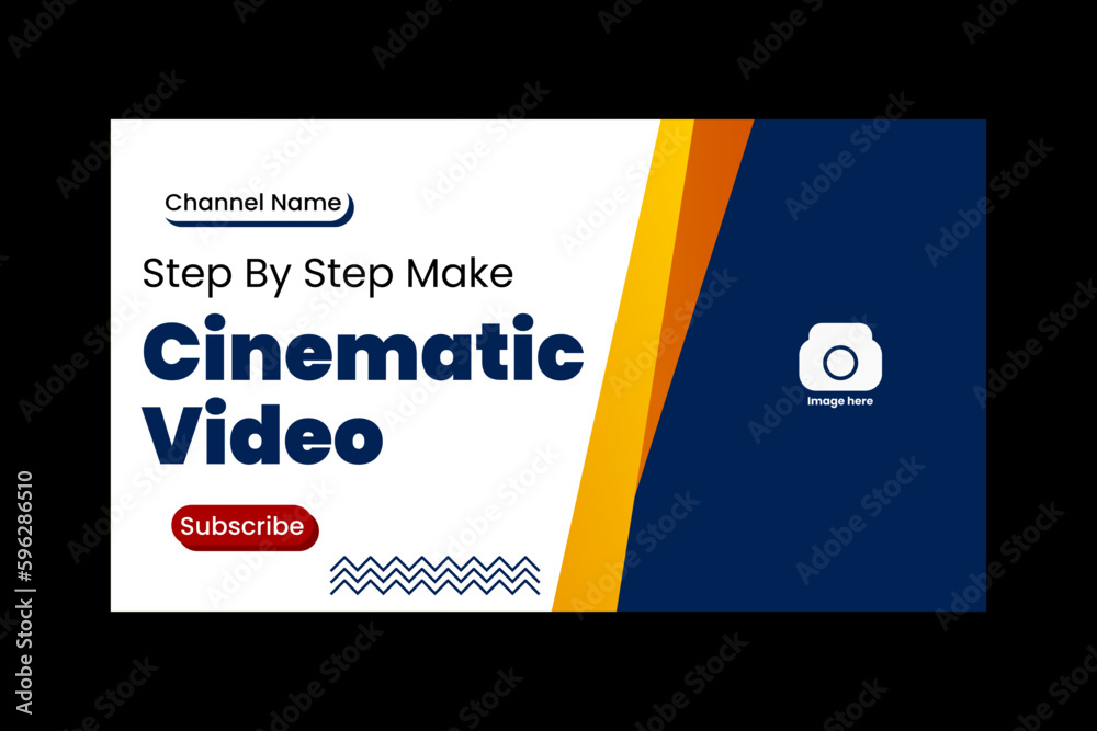 youtube thumbnail design Stock Vector | Adobe Stock