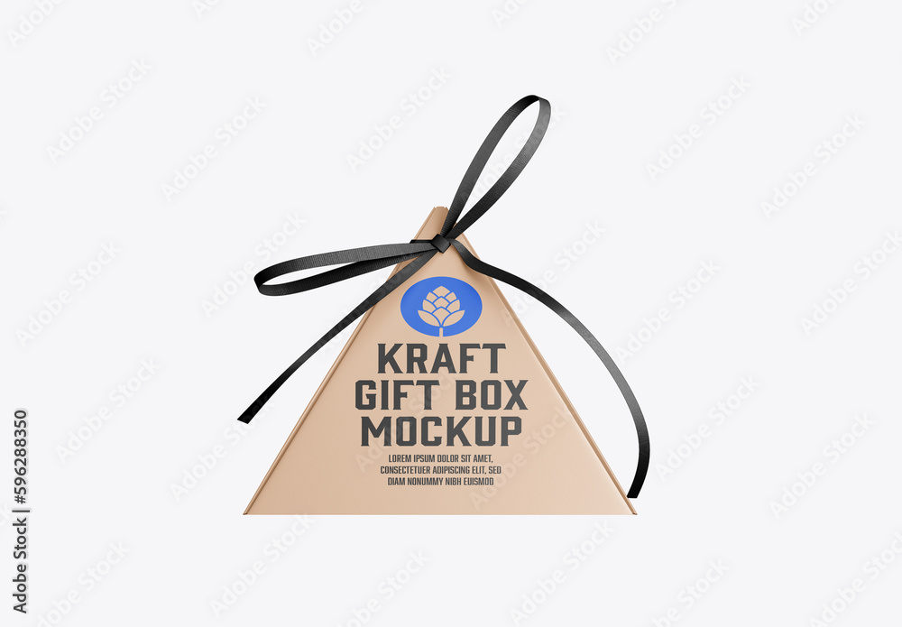 Pyramid Gift Box Mockup Stock Template | Adobe Stock
