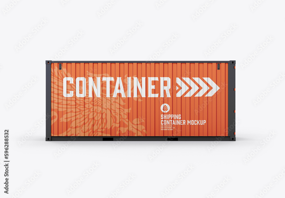 Shipping Container Mockup Stock Template | Adobe Stock