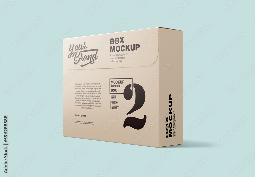 Delivery Box Mockup Stock Template | Adobe Stock