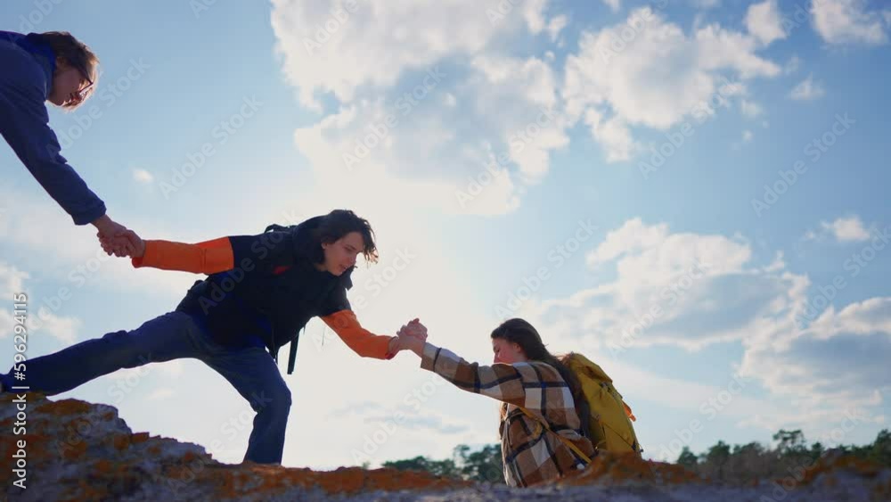 business. helping hand a business travel silhouette concept. group team ...