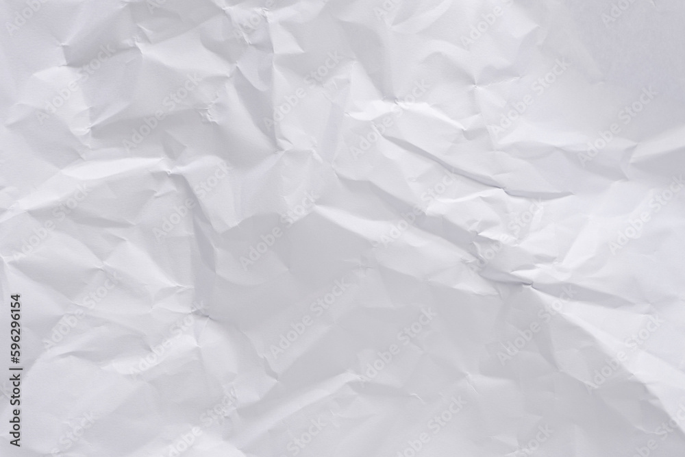 White crumpled paper texture background, clean white wrinkled paper ...