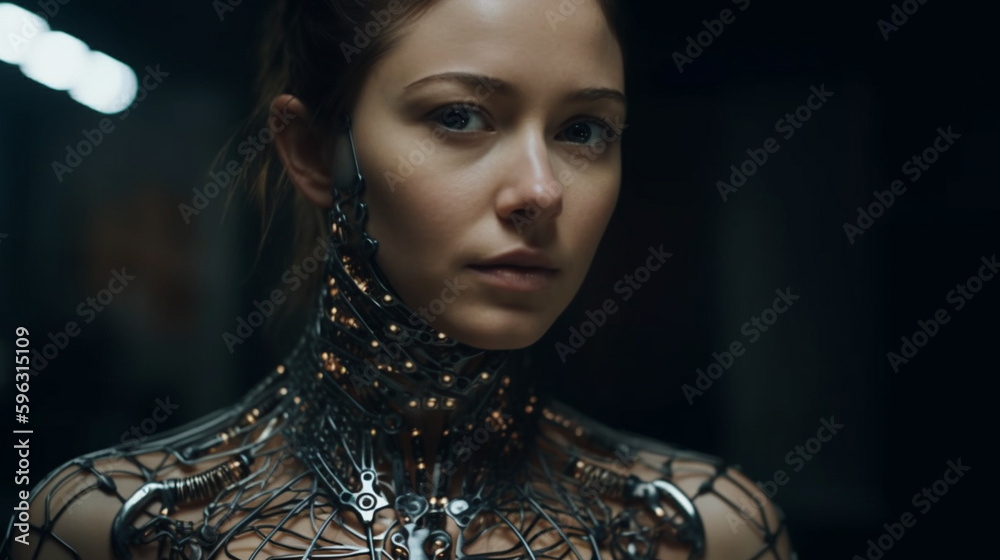 Diese Bilderreihe zeigt veine fiktive Version des Transhumanismus am ...