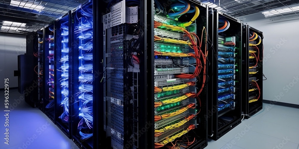 Platform for hosting contemporary Internet contents. Rack housing ...