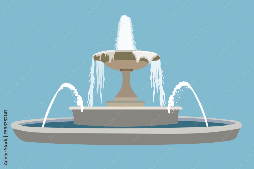 Vettoriale Stock jet fountain for design. element for background in ...