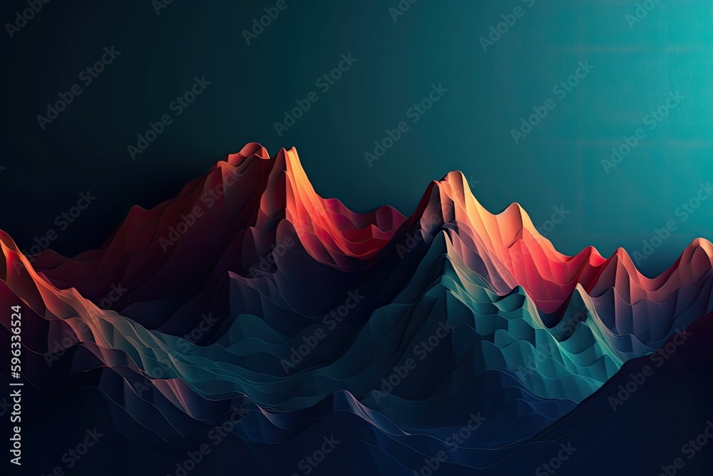 gradient wallpaper with multiple layers and show shadows, abstract ...