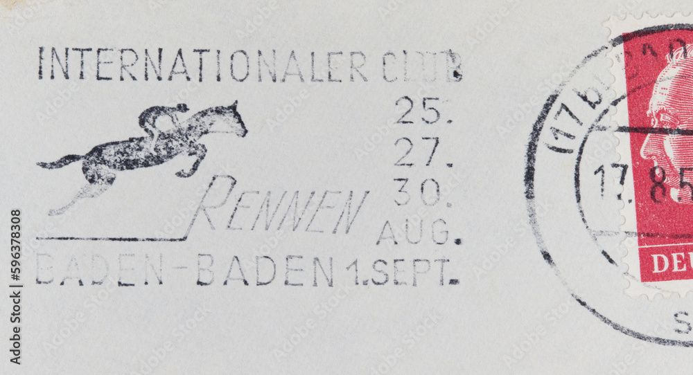 briefmarke stamp vintage retro alt old slogan werbung internationaler ...