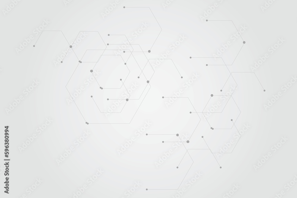 Technology connection digital data and big data concept. Abstract lines ...