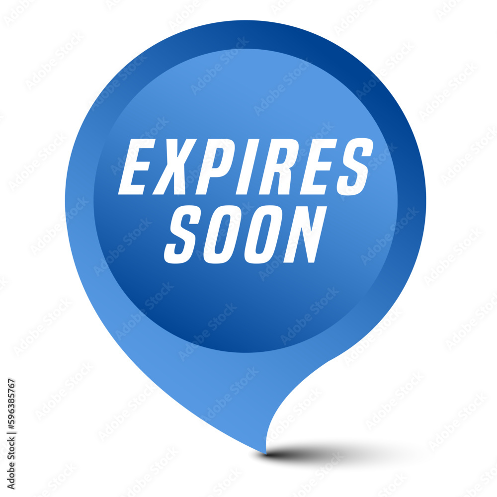 Colorful vector flat design banner expires soon. This sign is well ...