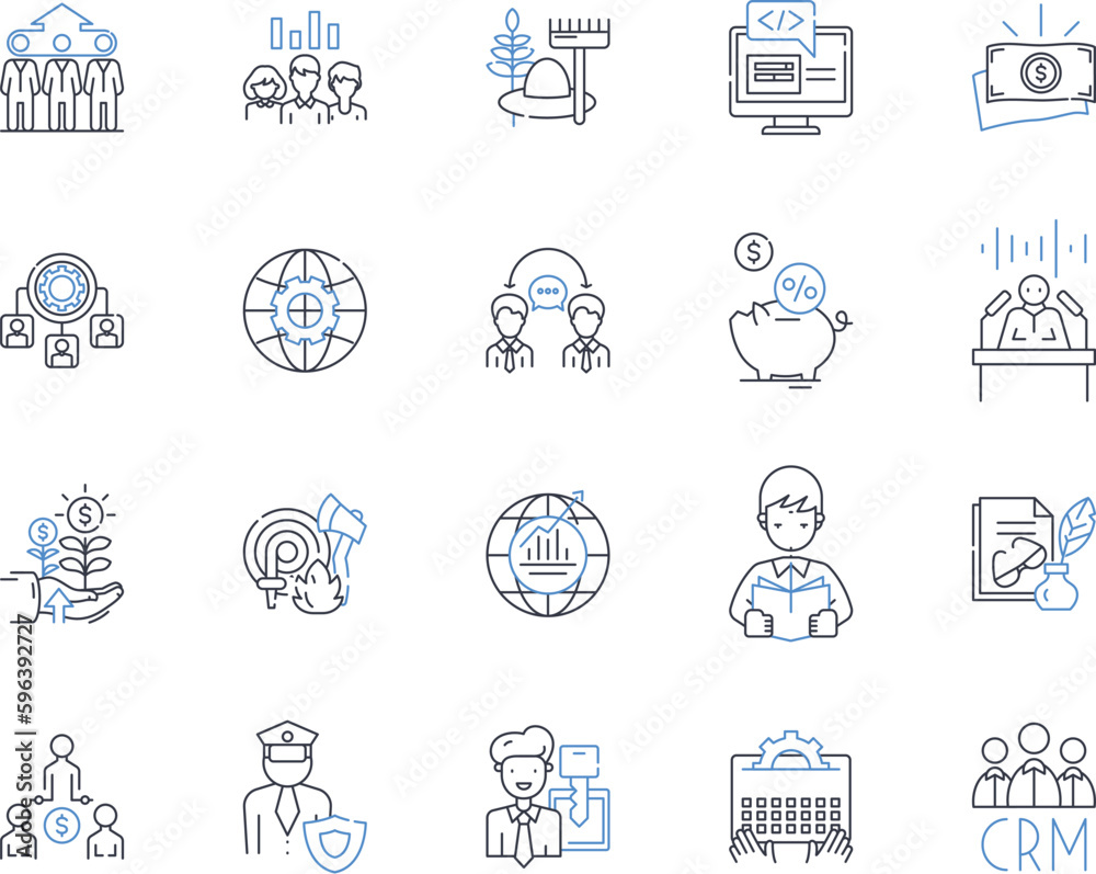 Brand Awareness line icons collection. Recognition, Exposure ...
