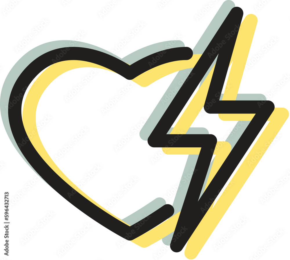 Heart Attack - Illustration Stock Vector | Adobe Stock