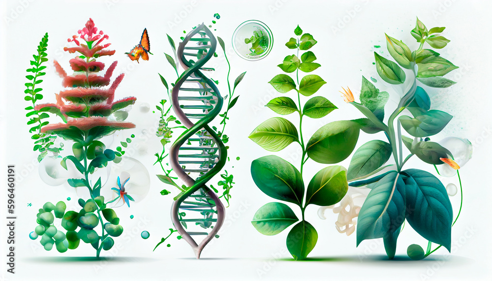 Biology laboratory nature and science, plant and environmental study ...