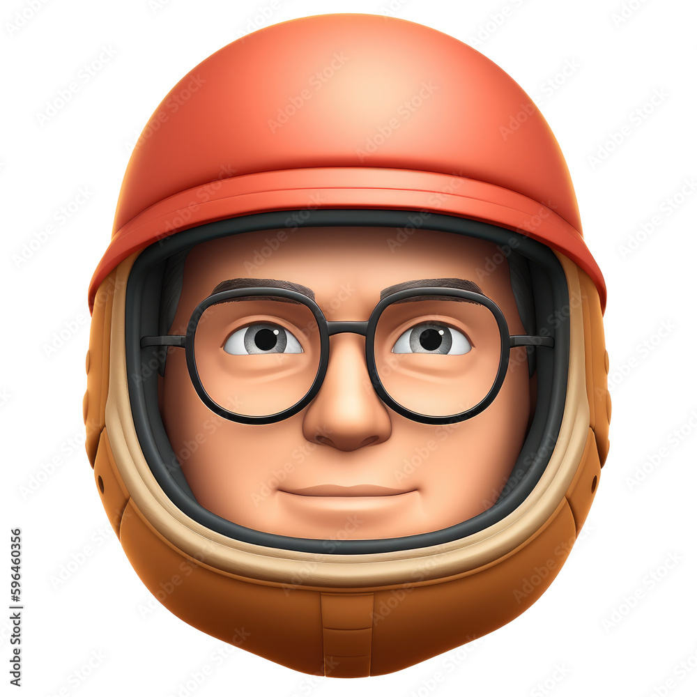 Memoji astronaut guy on transparent background. PNG, ai Stock ...
