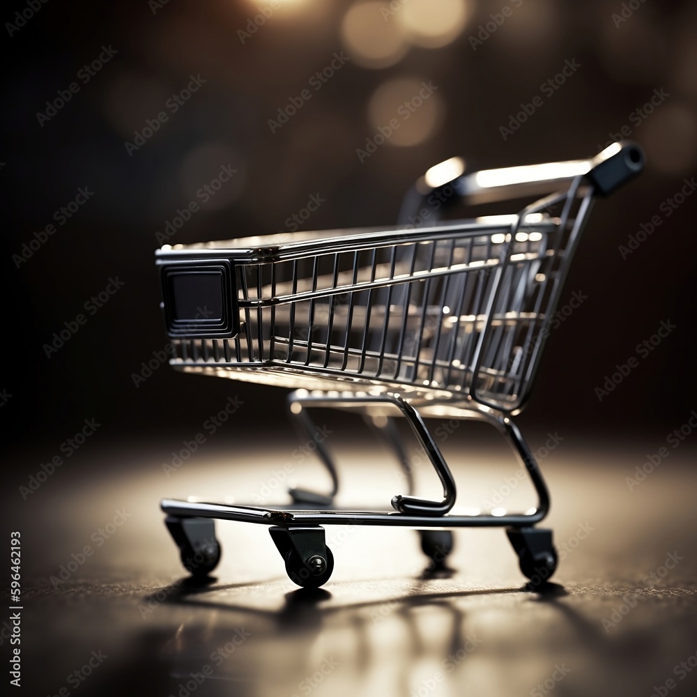 Trolley, shopping cart, mini shopping cart, miniature cart, cart for E ...