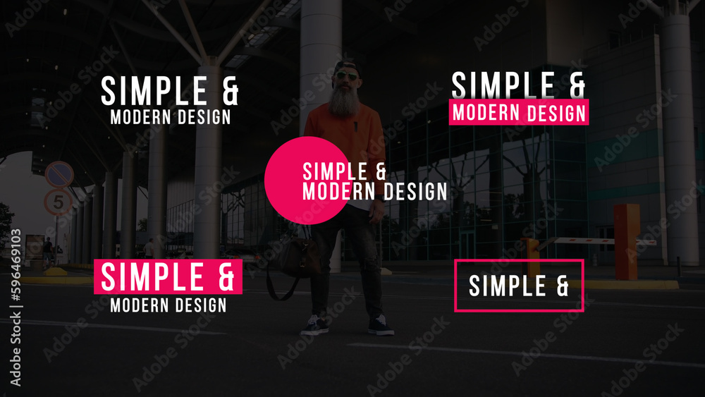 Simple Titles Stock Template | Adobe Stock